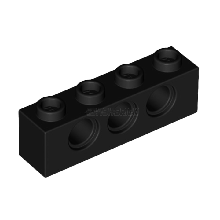 LEGO Technic, Brick 1 x 4 with Holes, Black [3701] 370126 – Dashbrick