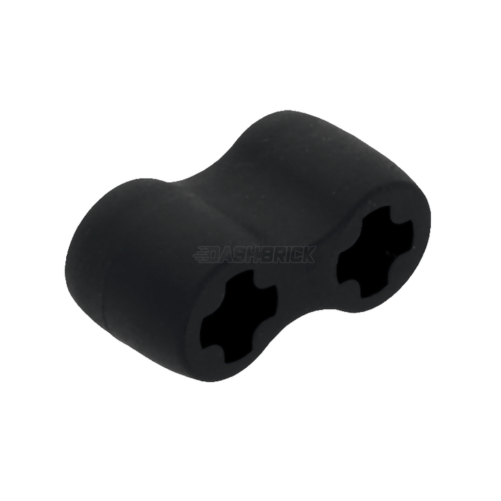LEGO Technic, Axle Connector Double - Flexible Rubber, Black [45590] 4 ...