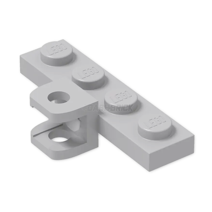 LEGO Plate, Modified 1 x 4 with Tow Ball Socket, Flattened with Holes ...