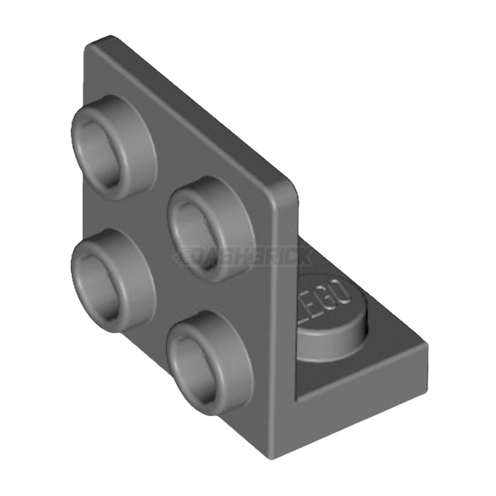 LEGO Bracket 1 x 2 - 2 x 2 Inverted, Dark Grey [99207] 6308045 – DASHBRICK