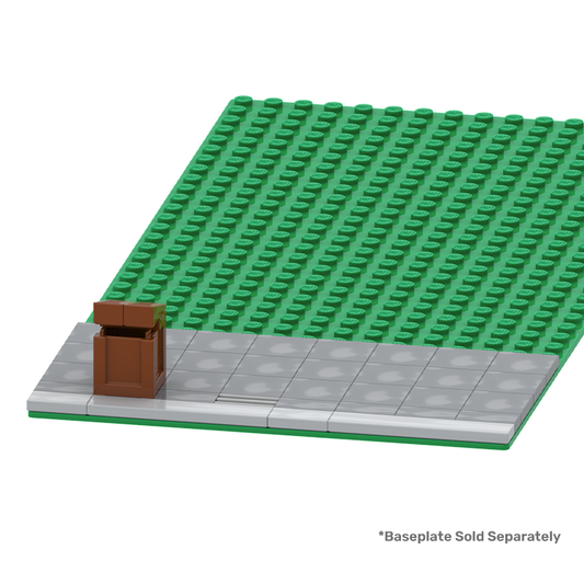 LEGO Modular Street, City Street with Bin, Grate (for 8 x 16) [MiniMOC ...