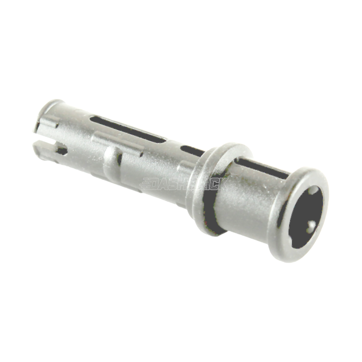 LEGO Technic, Pin 3L with Friction Ridges and Stop Bush, Light Grey [3 ...