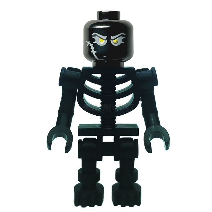 LEGO Minifigure - Skeleton, Black Bones, Yellow Eyes, Scar – DASHBRICK
