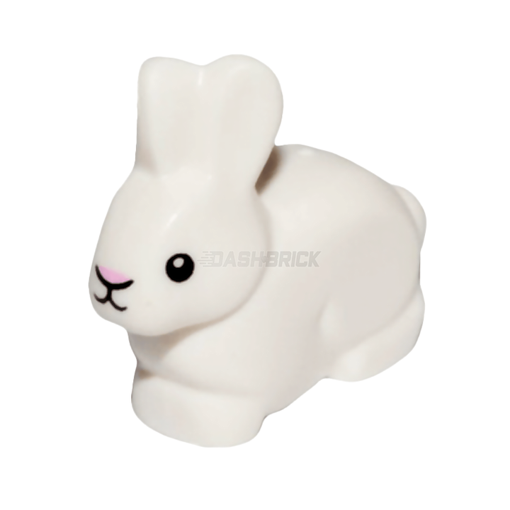 LEGO Minifigure Animal - Bunny/Rabbit White [29685pb01] – Dashbrick