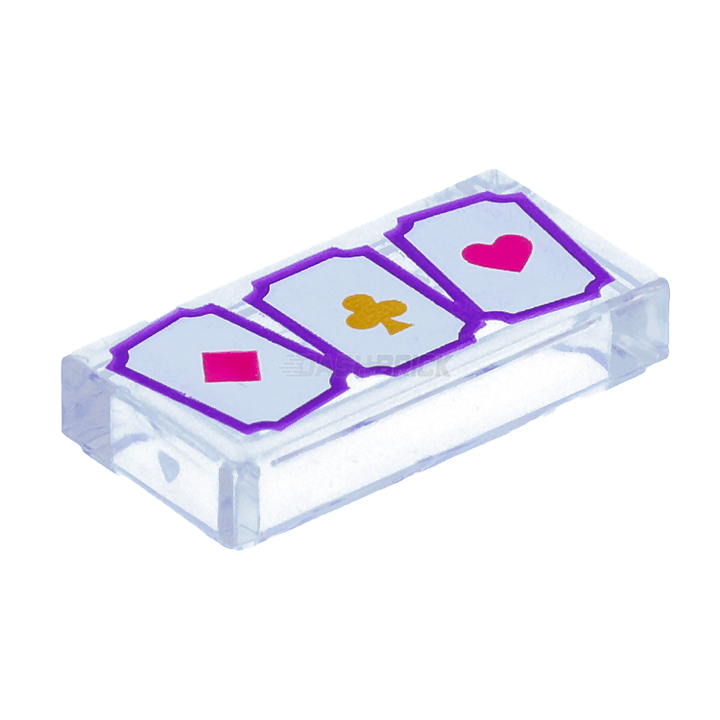 LEGO Minifigures Accessory - Playing Cards, Poker (1 x 2 Tile) [3069bp ...