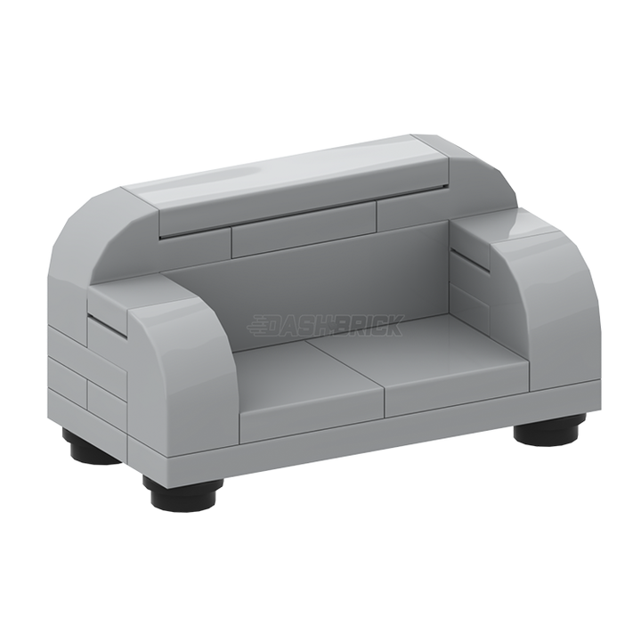 LEGO "Comfortable Lounge Chair" - Medium Armchair, Light Grey [MiniMOC ...