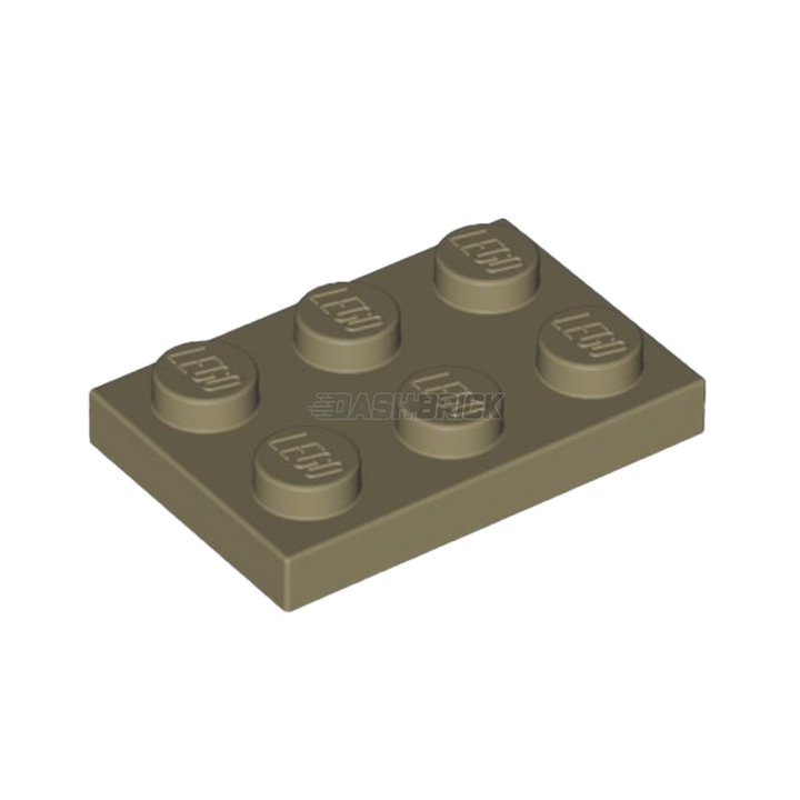 LEGO Plate, 2 x 3, Dark Tan [3021] 6035540 – DASHBRICK