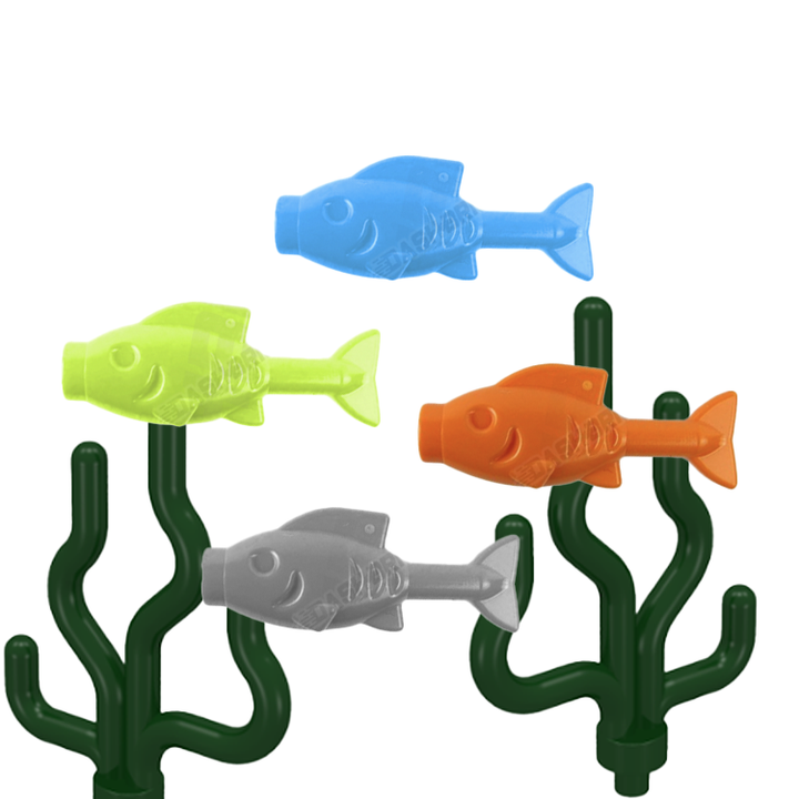 LEGO Minifigure Animal - Fish Set (6 parts) [64648] - Combo Pack ...