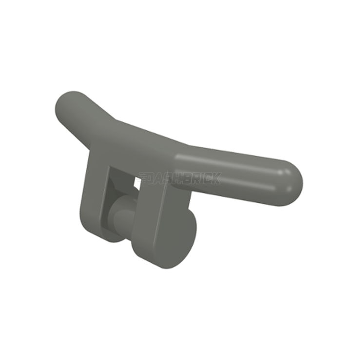 LEGO Minifigure Accessory - Handlebars, Handle, Bar, Dark Grey [30031 ...