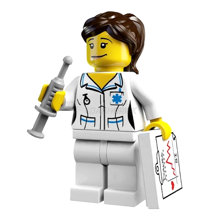 LEGO Collectable Minifigures - Nurse (11 of 16) [Series 1] – Dashbrick