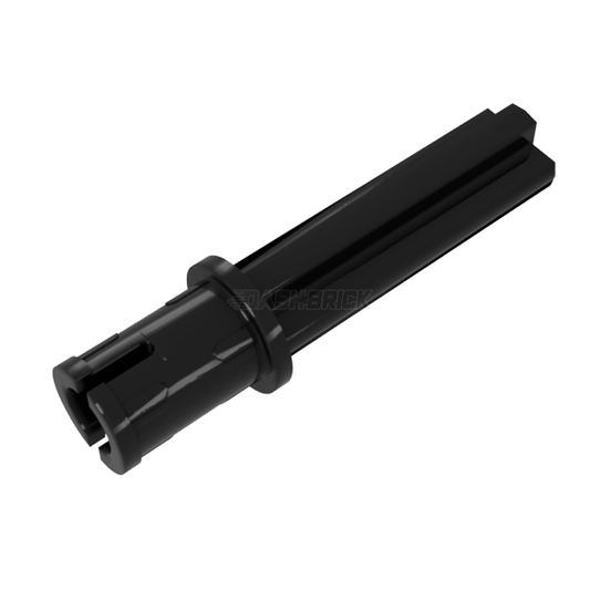 LEGO Technic, Axle 2L with Pin with Friction Ridges, Black [18651] 608 ...