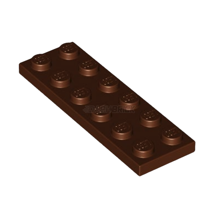LEGO Plate 2 x 6, Reddish Brown [3795] 4211247 – DASHBRICK