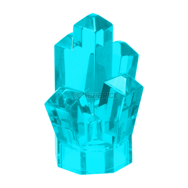 LEGO Rock 1 x 1 Crystal 5 Point, Trans-Light Blue [52] 6296003 – Dashbrick