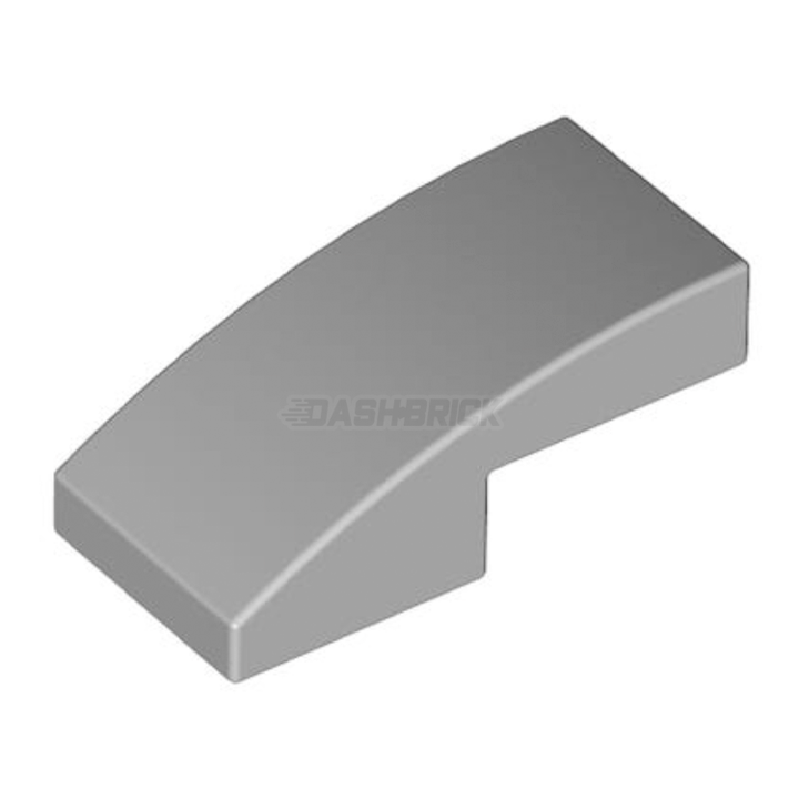 LEGO Slope, Curved 2 x 1 x 2/3, Light Grey [11477] 6028813 – DASHBRICK