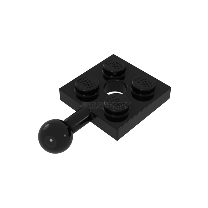 LEGO Plate, Modified 2 x 2 with Tow Ball and Hole, Black [15456] 60510 ...