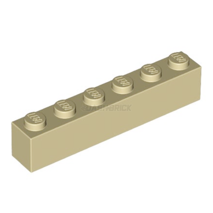 LEGO Brick, 1 x 6, Tan [3009] – DASHBRICK