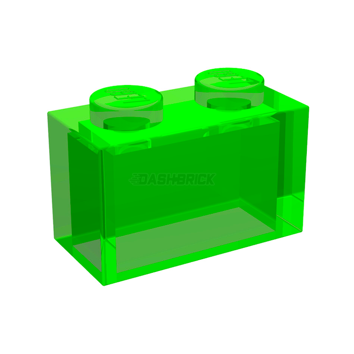 LEGO Brick 1 x 2, Trans-Green [3065] – DASHBRICK