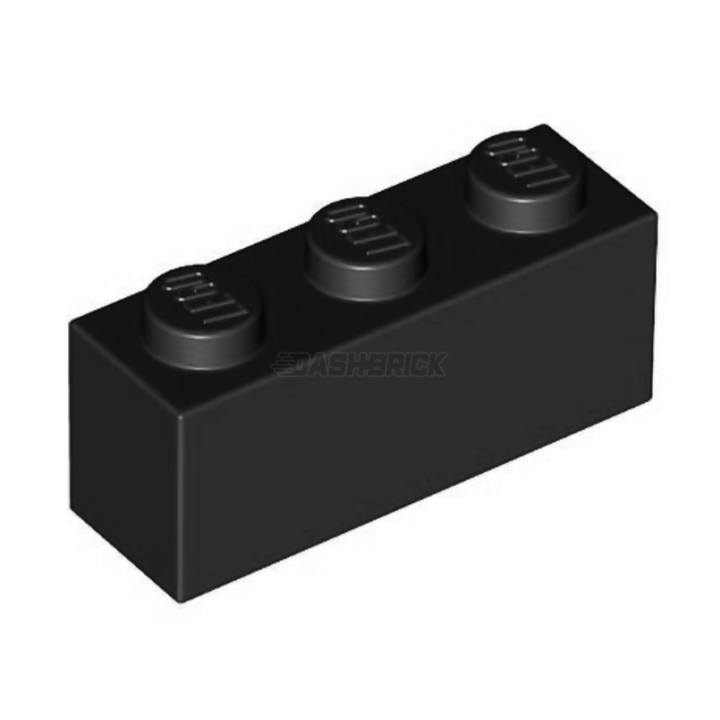 LEGO Brick 1 x 3, Black [3622] – DASHBRICK