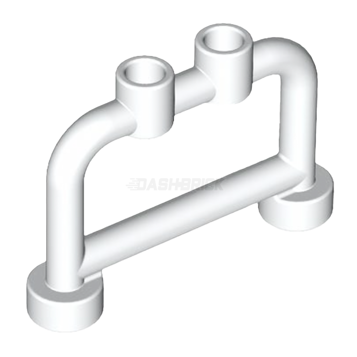 LEGO Fence/Barrier Bar 1 x 4 x 2 with Studs, White [4083] – DASHBRICK