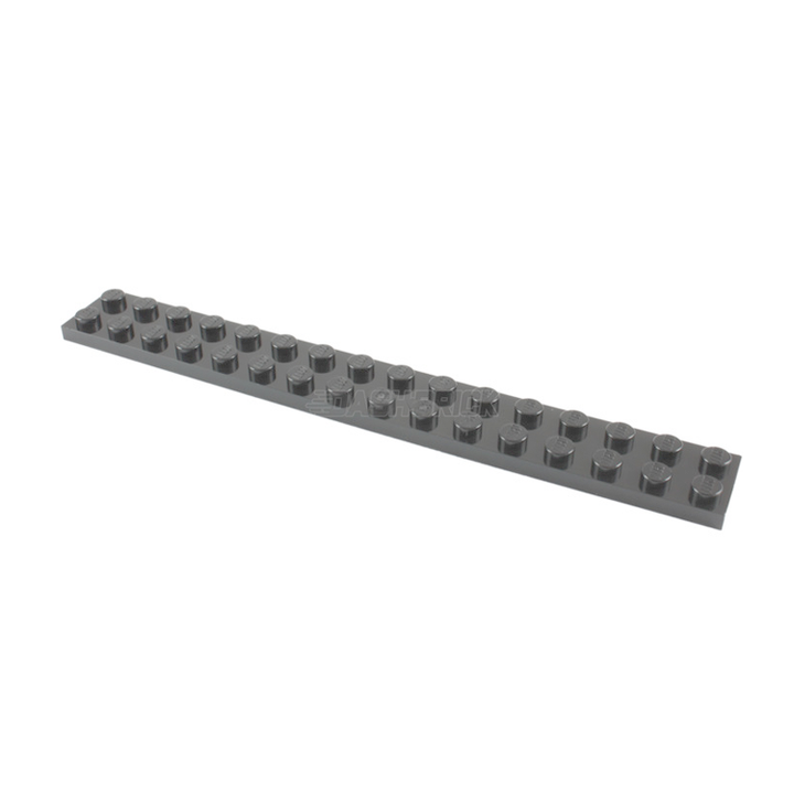 LEGO Plate 2 x 16, Dark Grey [4282] 4210796 – Dashbrick