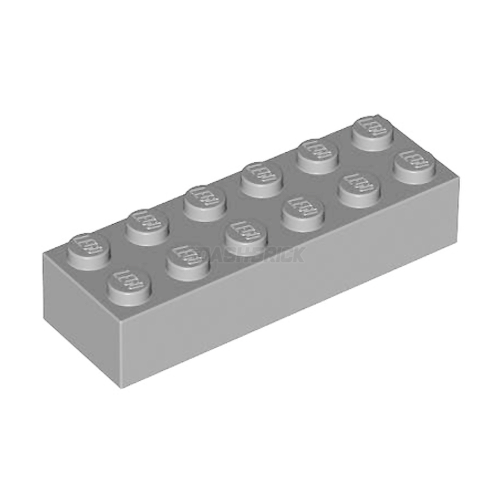 LEGO Brick 2 x 6, Light Grey [2456] 4274668 – DASHBRICK
