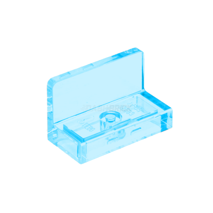 LEGO Panel 1 x 2 x 1 with Rounded Corners, Trans-Light Blue [4865b ...