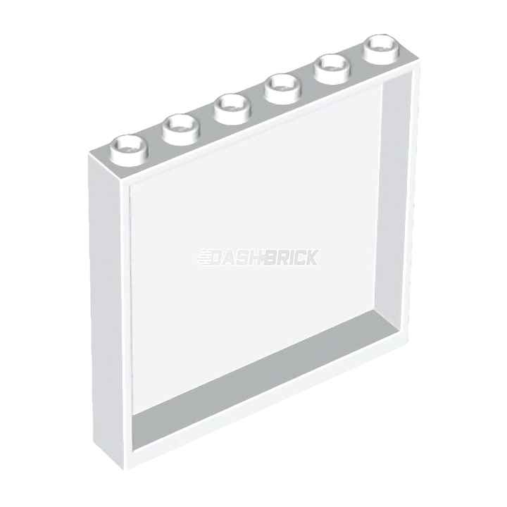 LEGO Wall/Panel 1 x 6 x 5, White [59349] 4504228 – DASHBRICK