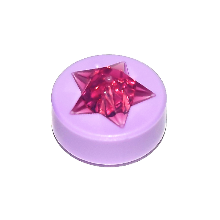 LEGO Minifigure Food - Candy/Sweet/Lolly, Tile, Raised Pink Star [7204 ...