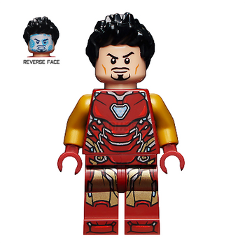 LEGO Minifigure - Iron Man Mark 85 Armor - Black Hair (2021) [MARVEL ...