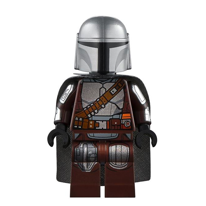 LEGO Minifigure - The Mandalorian (Din Djarin /'Mando'), Silver Beskar ...